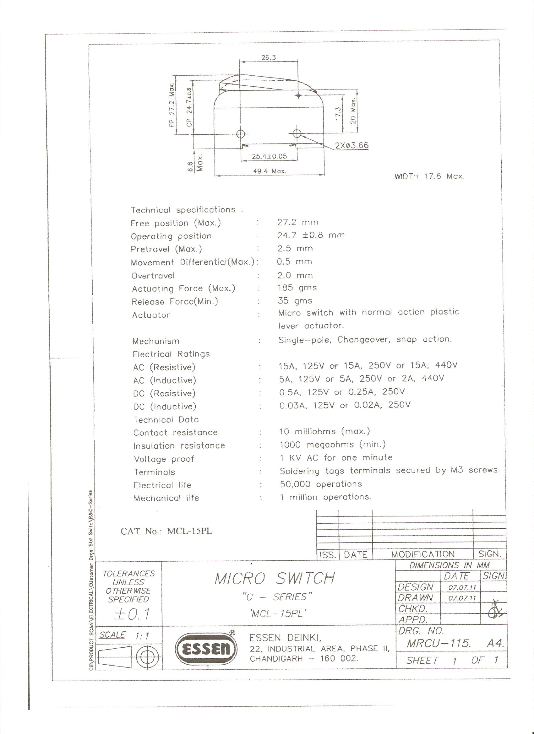 MCL-15PL | MCL-15PL | Access Electrical (Services) Ltd