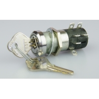 Key Switch - Single-pole - 3 position - on-on-on maintained key switch ...